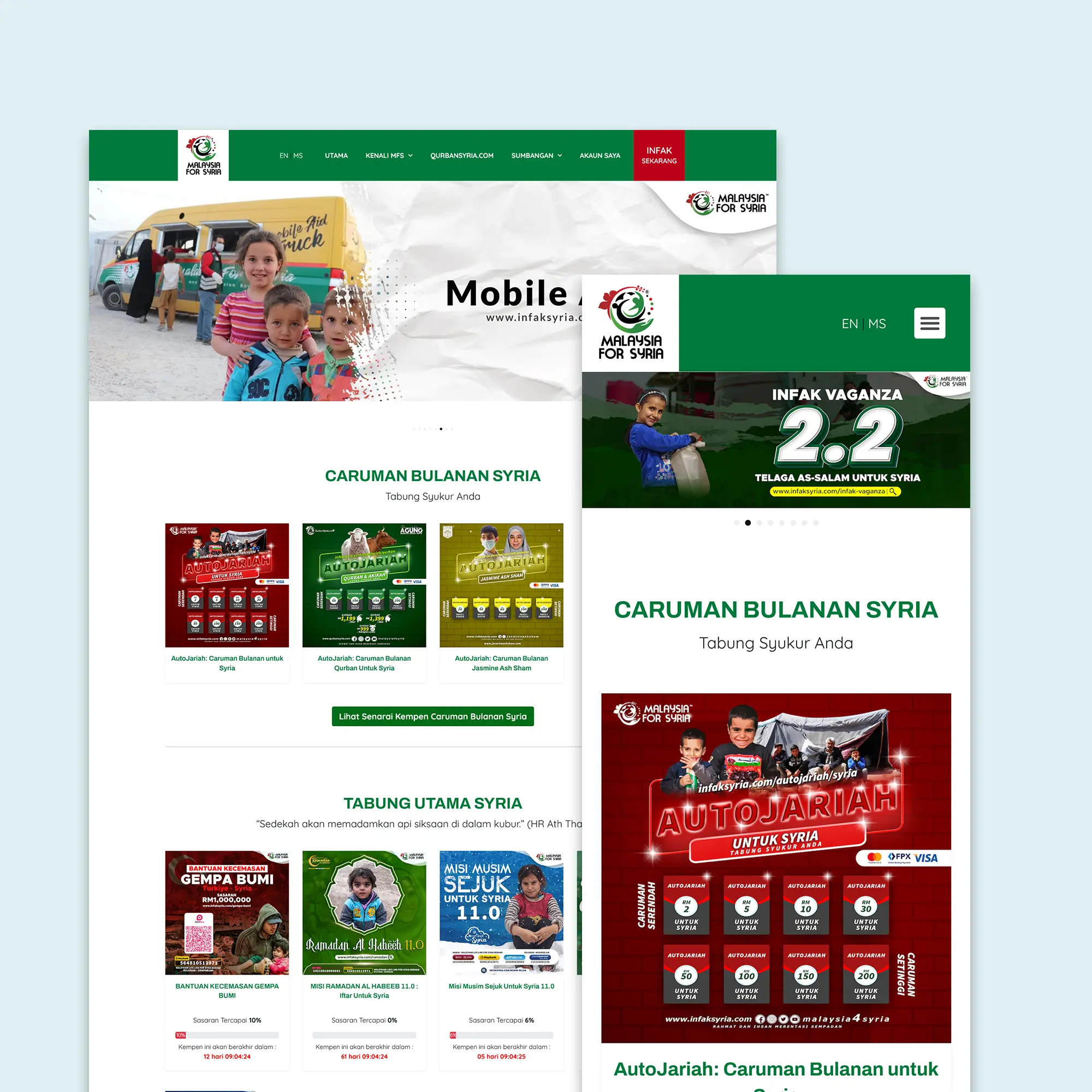 Malaysia For Syria - Portfolio LamanWeb