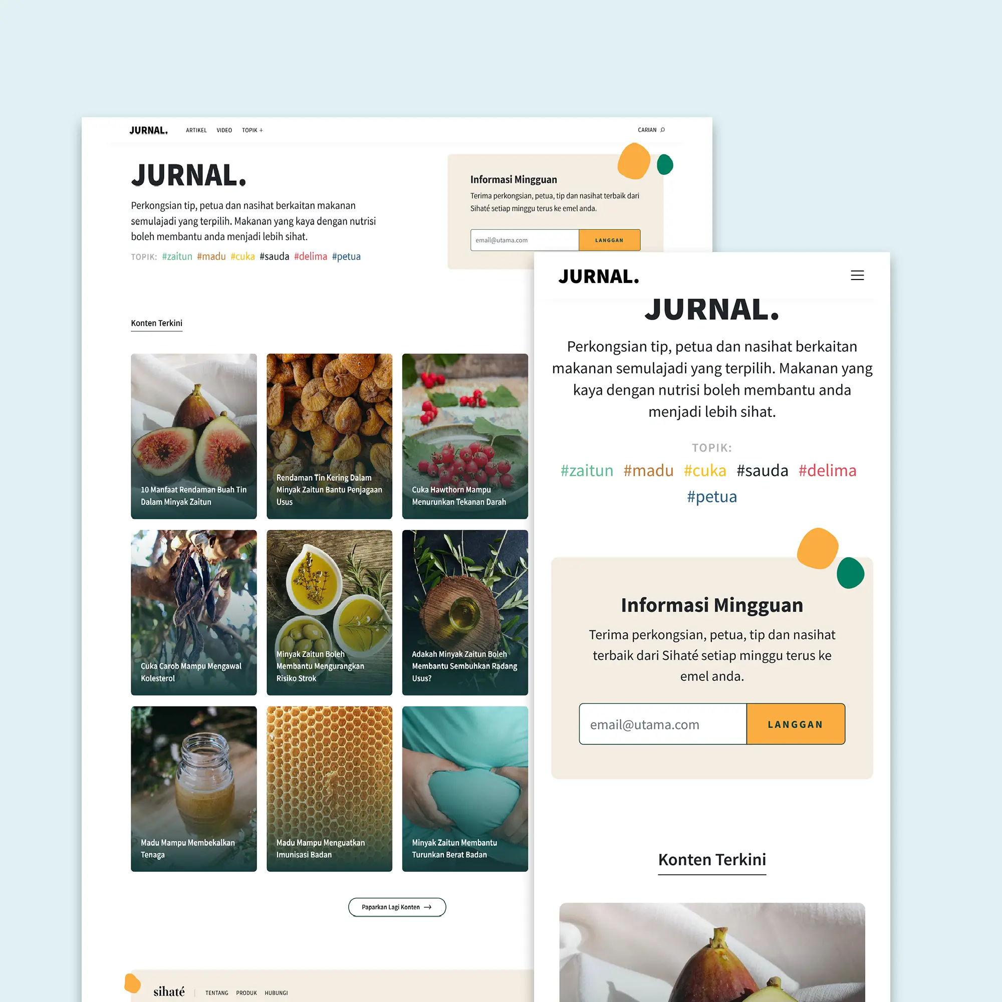 Sihate Blog - Portfolio LamanWeb