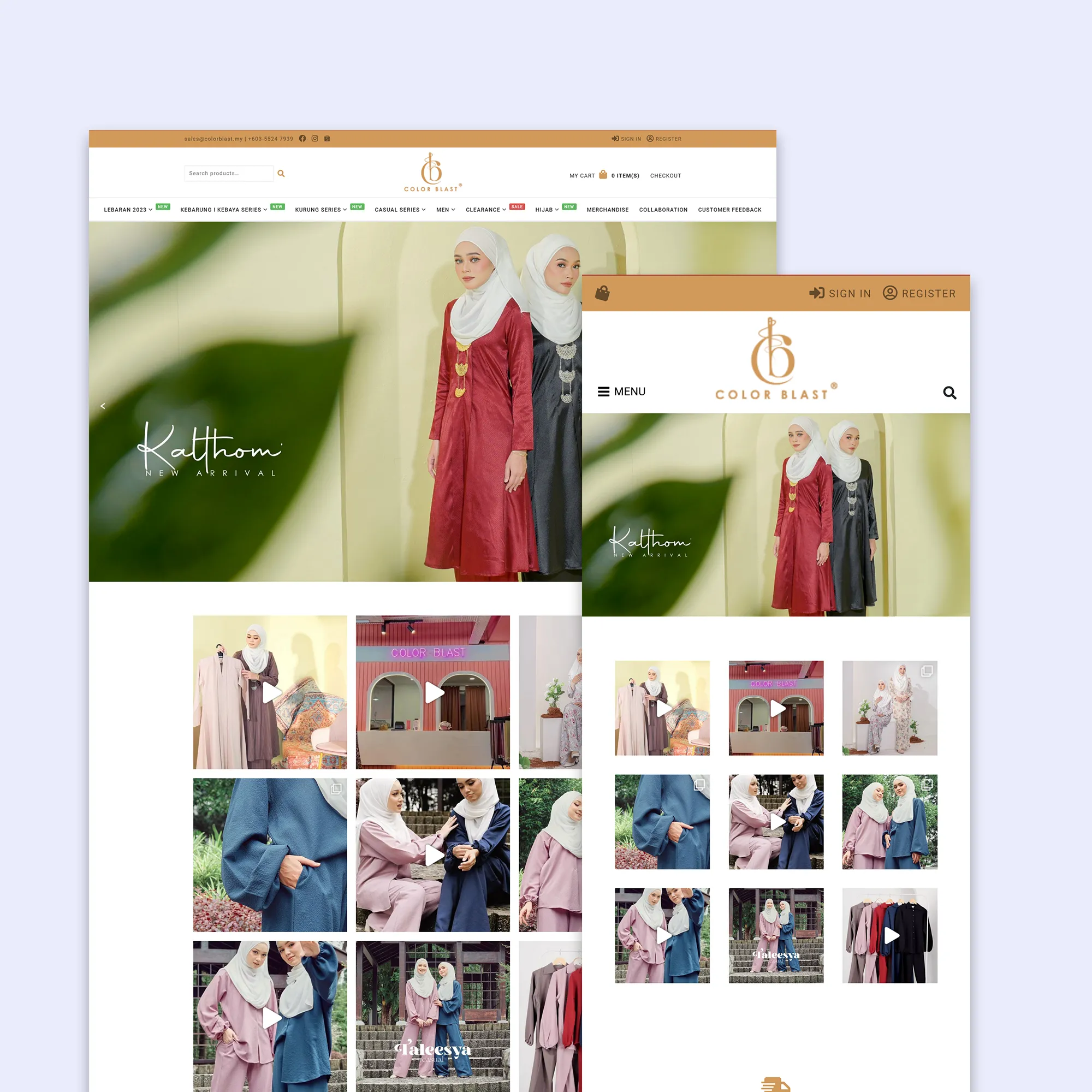 Color Blast - Portfolio LamanWeb