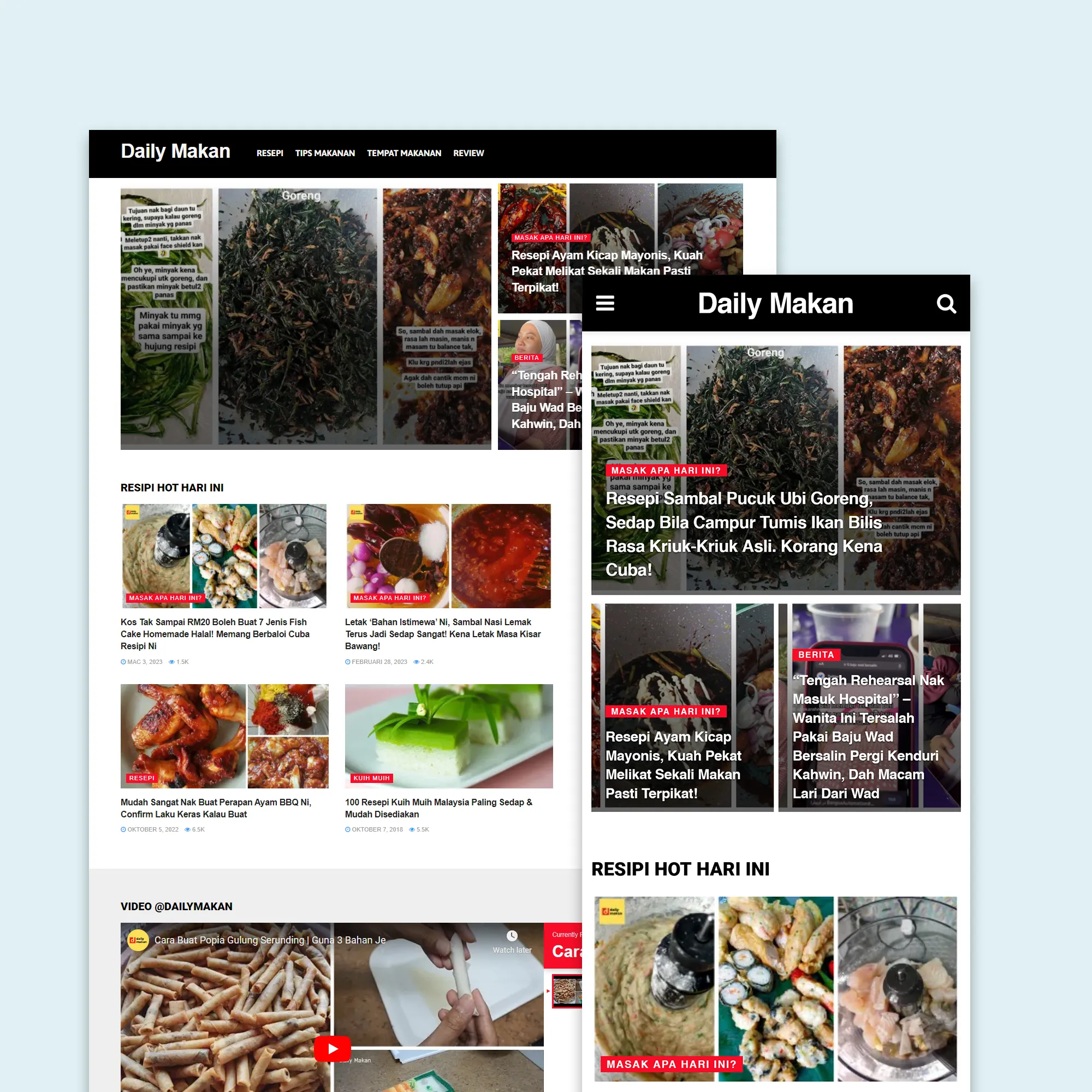 Daily Makan - Portfolio LamanWeb