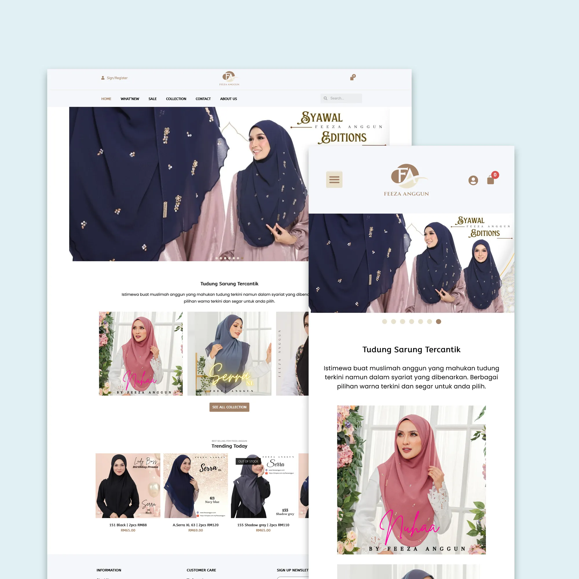 Feeza Anggun - Portfolio LamanWeb