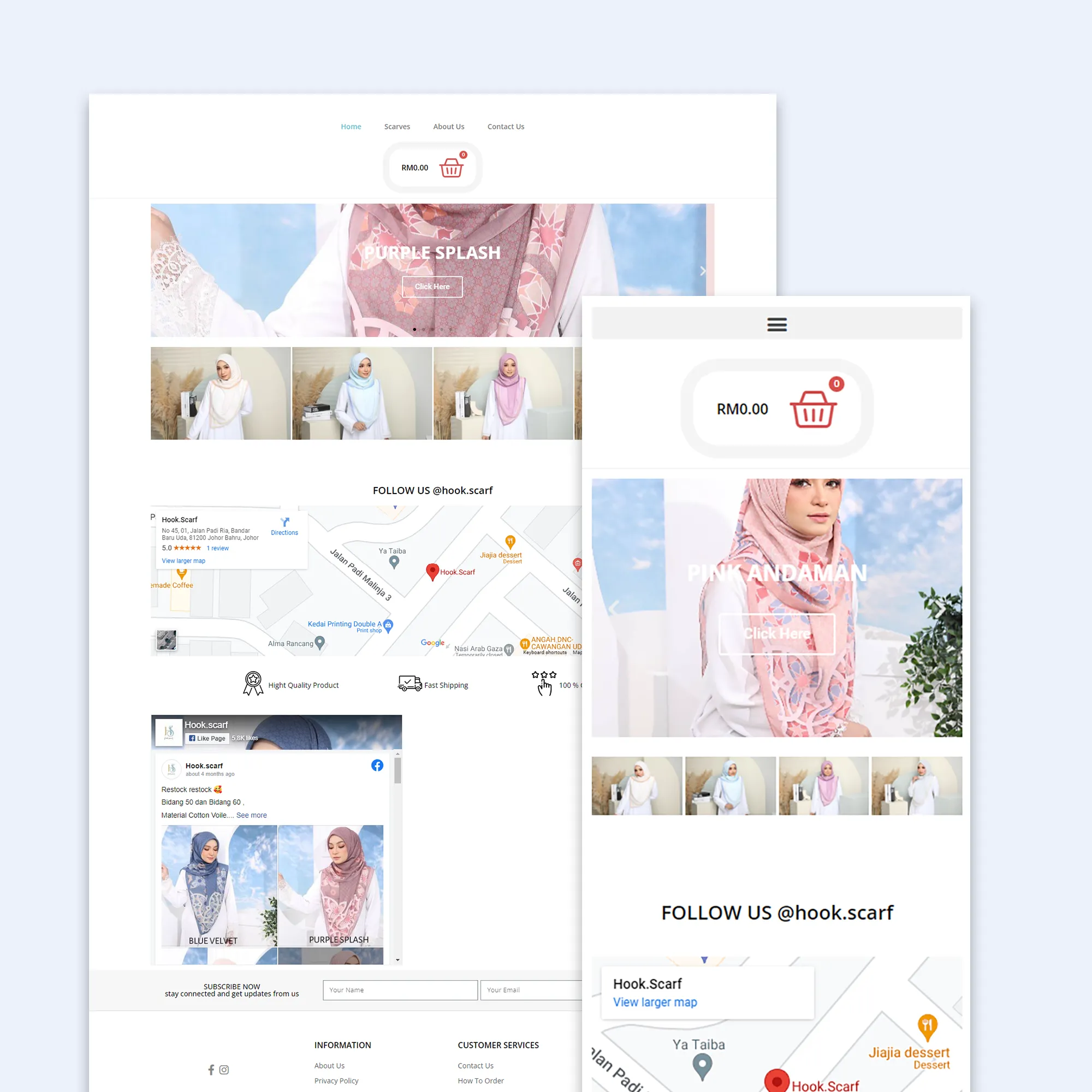 Hook Scarf - Portfolio LamanWeb