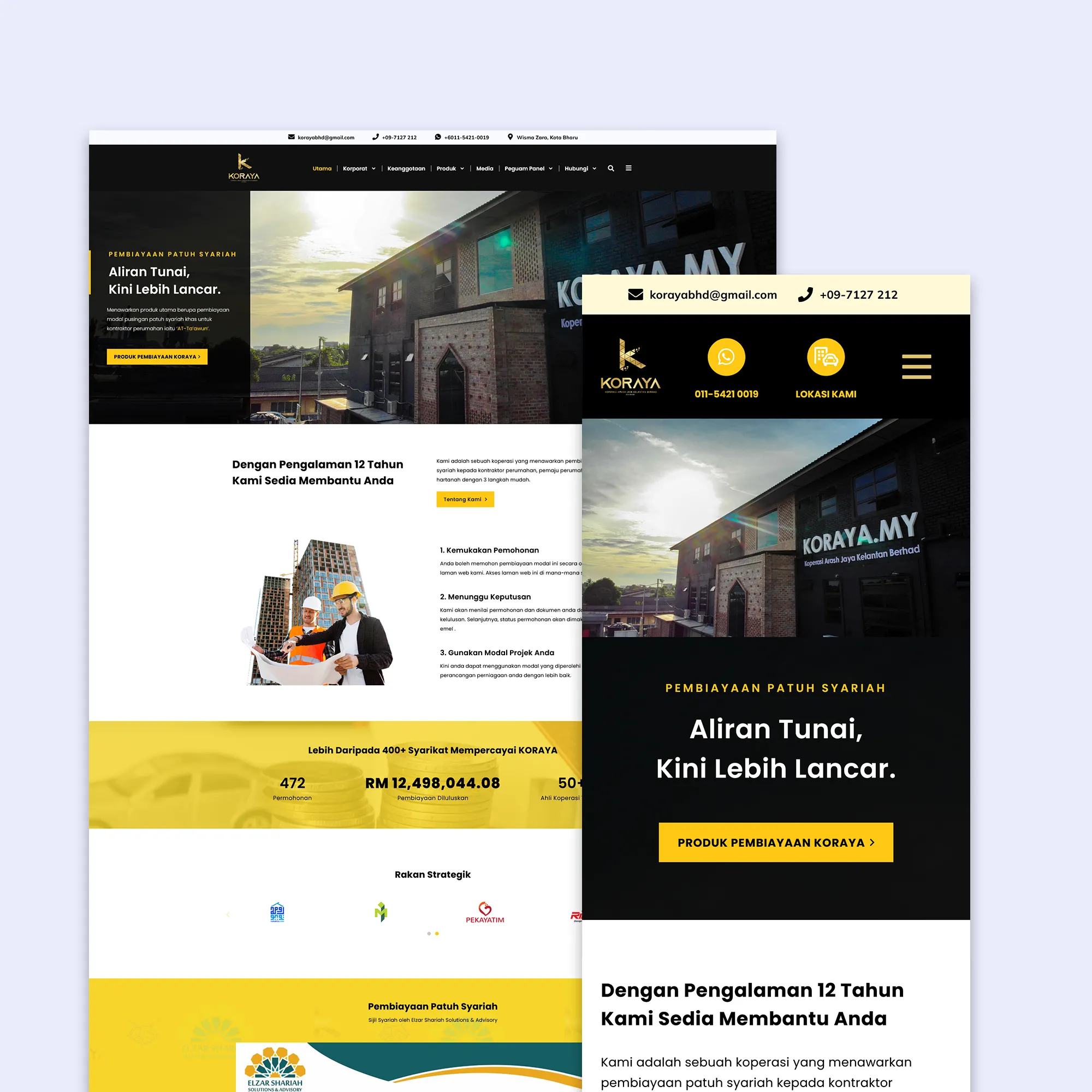 Koperasi Arash Jaya Kelantan Berhad (KORAYA) - Portfolio LamanWeb