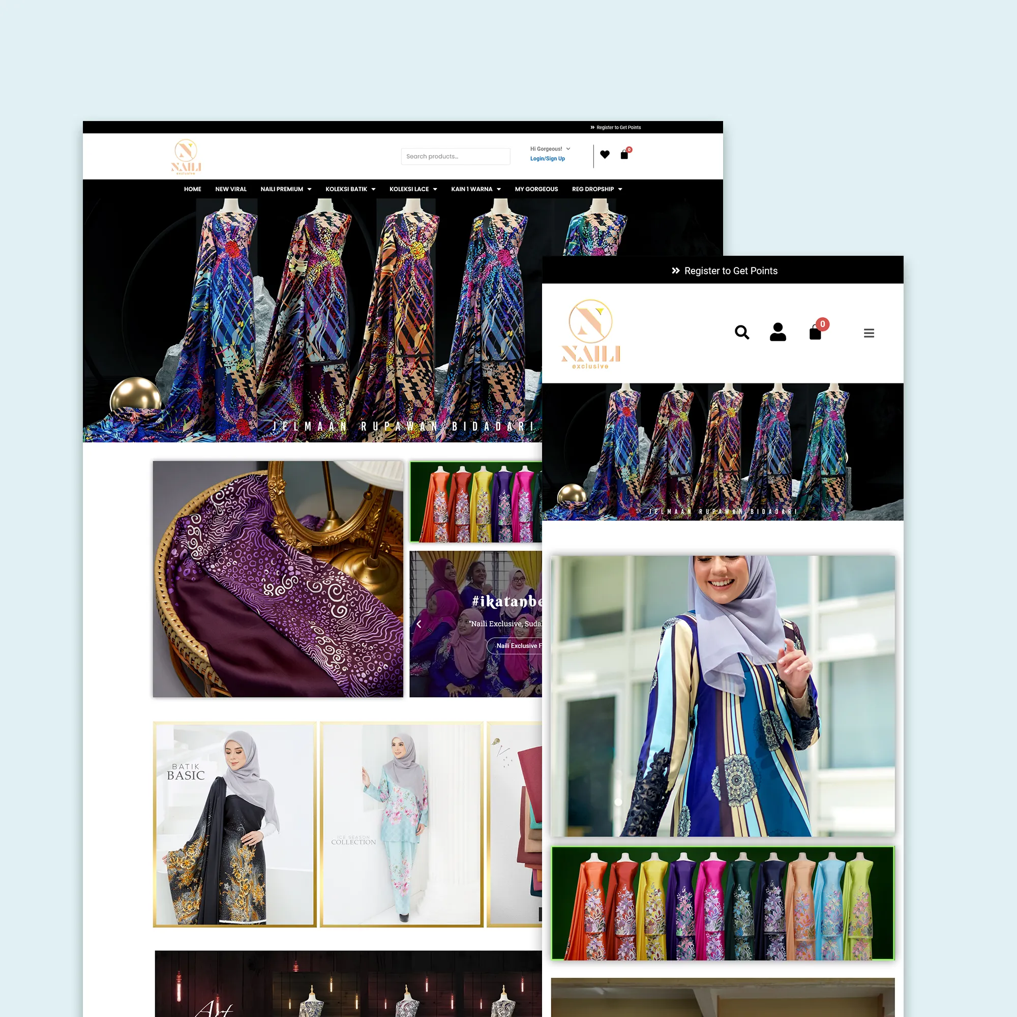 Naili Exclusive - Portfolio LamanWeb