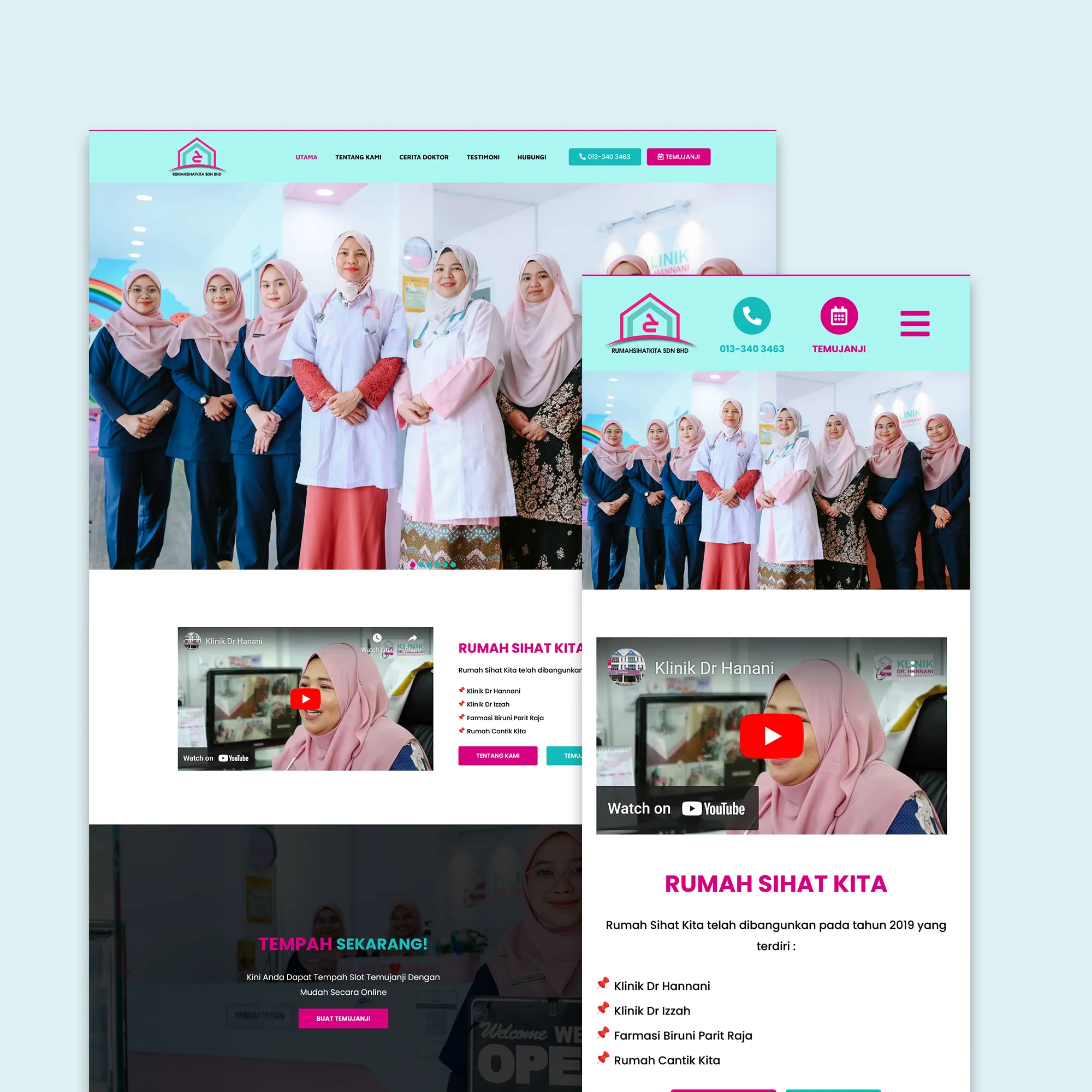 Rumah Sihat Kita - Portfolio LamanWeb