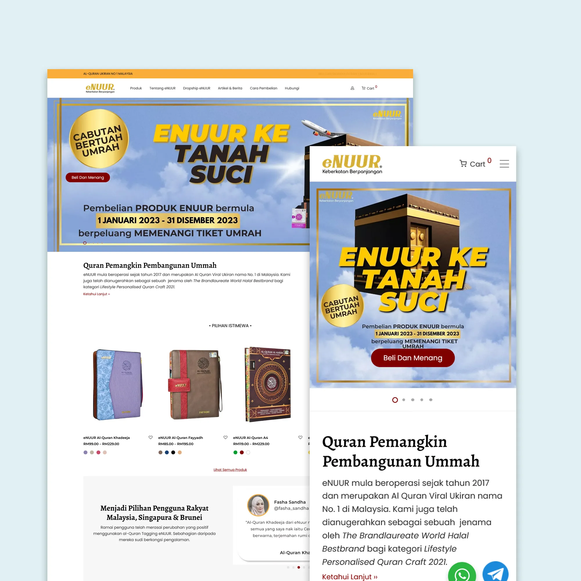 eNUUR - Portfolio LamanWeb