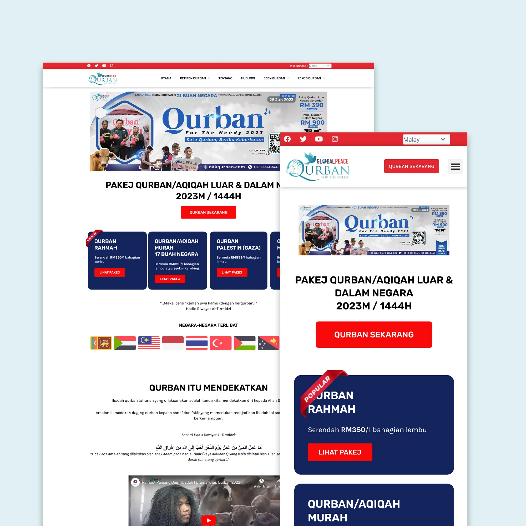 Nak Qurban - Portfolio LamanWeb