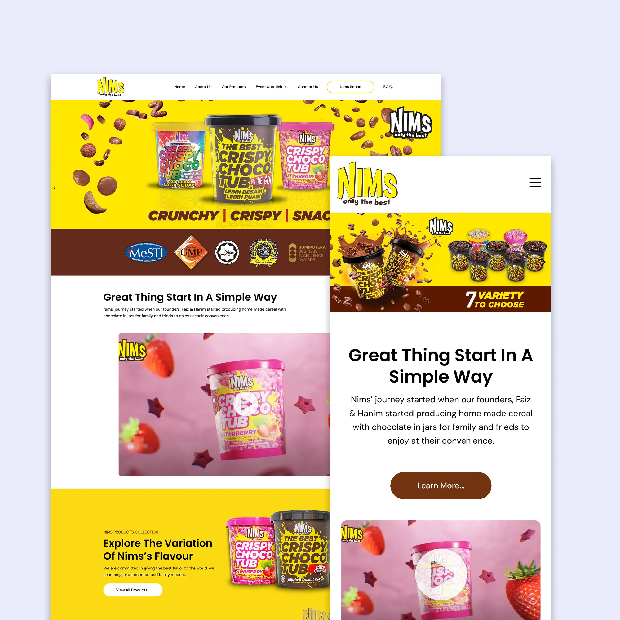 Nims Adeliciousz - Portfolio LamanWeb