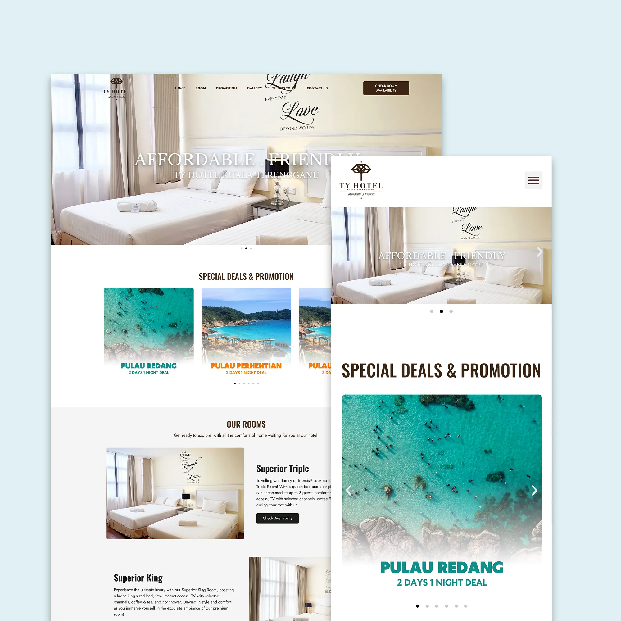 TY Hotel - Portfolio LamanWeb